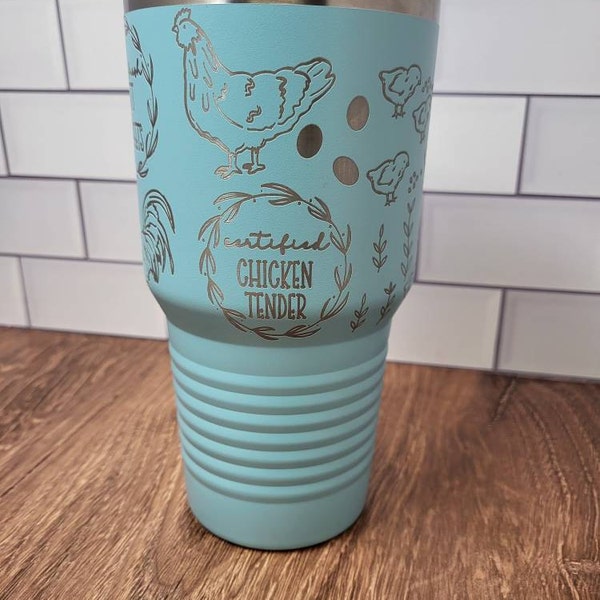 Hand Drawn Chicken Design Full 40 Oz Cup Wrap| Rooster| Chicks| Digital ...