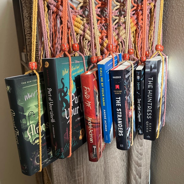 Bee Book Hanger / Knotandtyet Bookshelf / Hanging Bookshelf / Home ...