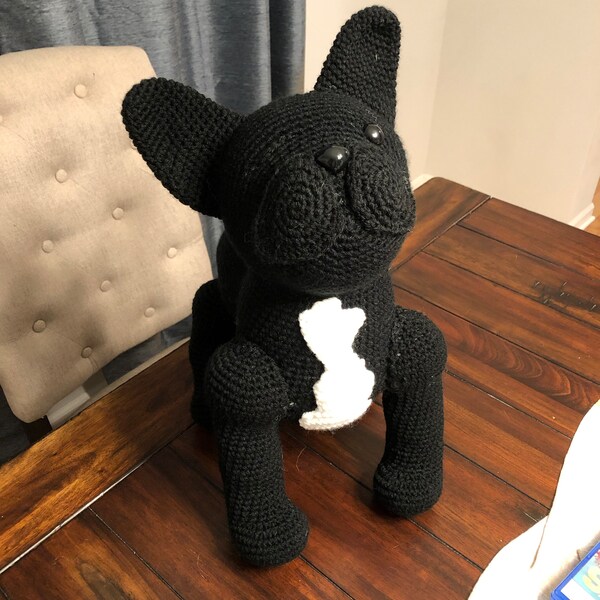 Dió, Crochet Pattern French Bulldog, Dog, Amigurumi, Francia Bulldog ...