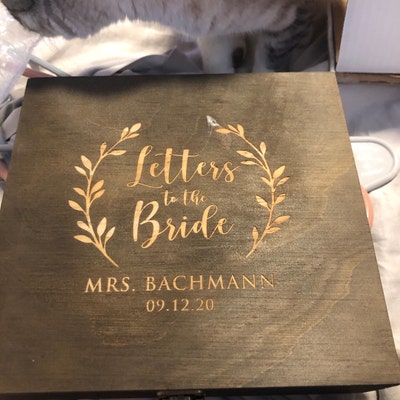 Letters to the Bride, Bridal Box Gift, Engagement Gift Box, Advice to ...