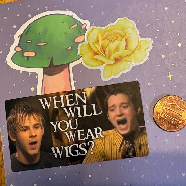 When Will You Wear Wigs Elijah Wood Sticker Lord of the Rings Decal ...