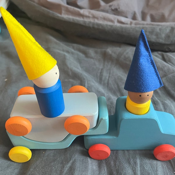 Wood Baby Square Building Pastel Blocks Toy Set, Montessori Baby Toys ...