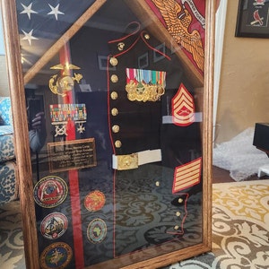 Military Uniform Shadow Box FREE SHIPPING Lower 48 States Only - Etsy