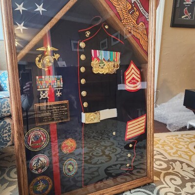 Military Uniform Shadow Box FREE SHIPPING Lower 48 States Only - Etsy