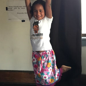 Israelite Princess Skirt With Fringes & Violet Ribbon 100 Percent ...