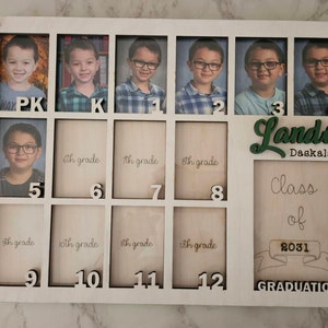School Years Photo Picture Frame 3x5 Photos Keep Sake Picture Frame Pk ...