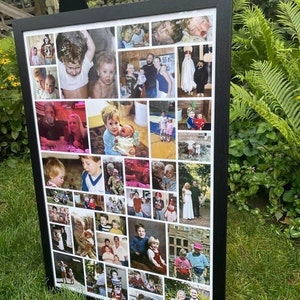 24x36 Wall Poster Collage Template for 70 Photos, Big Photography ...