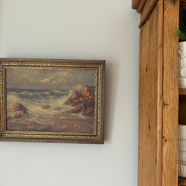 Vintage Original Oil Impressionist Painting the River Plein Air | Grand ...