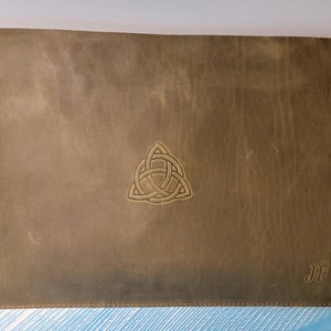 Compact Pencil Case Brown Leather Pen Holder Personalized | Etsy