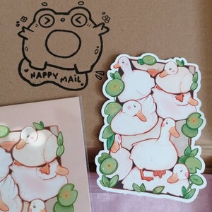 Pile of Ducks Sticker Duck Sticker Durable Big Sticker Laptop Sticker ...