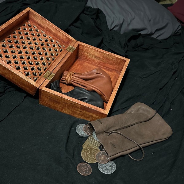 Deerskin Leather Large Game Pouch / Soft & Supple / Marble or Dice Bag ...