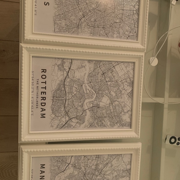 Custom Map of Your City, Any Town With Street Name - Digital Download ...