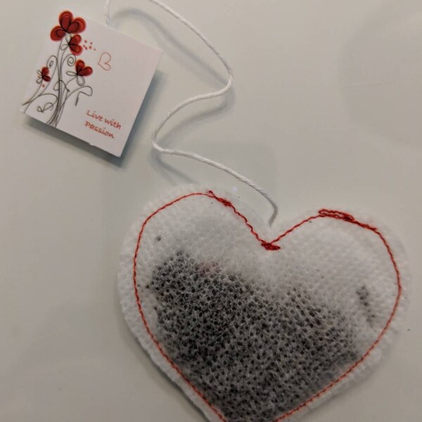 50 Personalized Heart Shaped Tea Bags Favor/custom Tea Bag, Baby Shower ...