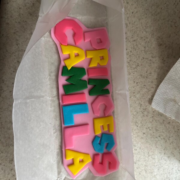 Princess Peach Cake Topper Fondant Princess Peach Edible Cake Topper ...