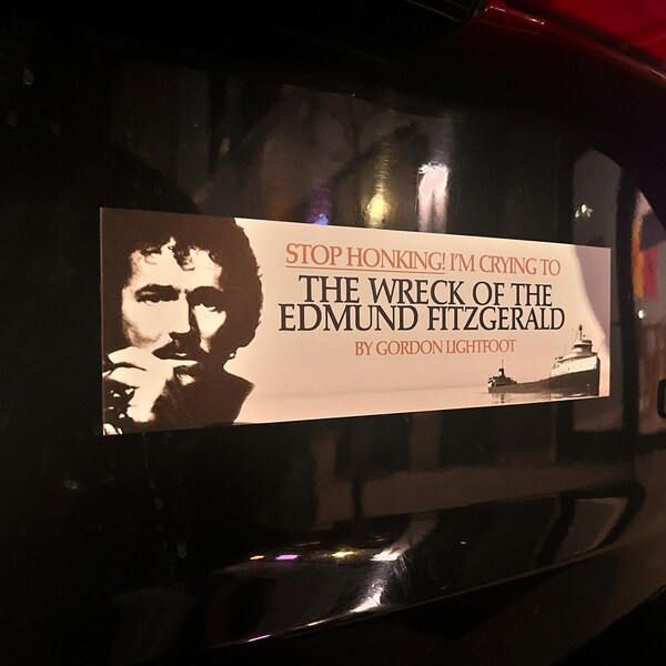 Edmund Fitzgerald Bumper Sticker: Gordon Lightfoot Tribute - Etsy