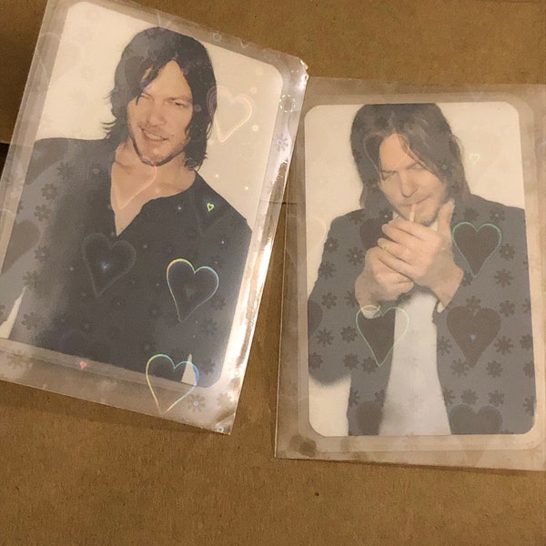 Norman Reedus Fan Photocard, Twd Fan Art, the Walking Dead Fan Merch - Etsy