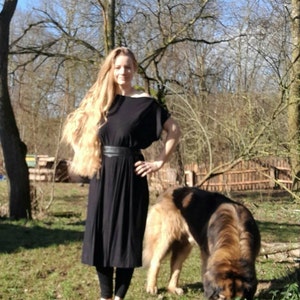 Moon Phase Long Black Kaftan Over Size Dress - Etsy