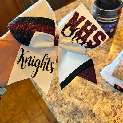 Custom Cheer Bow in Your Team Colors, Great Gameday Cheer Bow ...