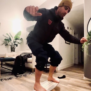 Handmade Woodybalance Board OCEAN Stand/cork Roll, Beginner ...