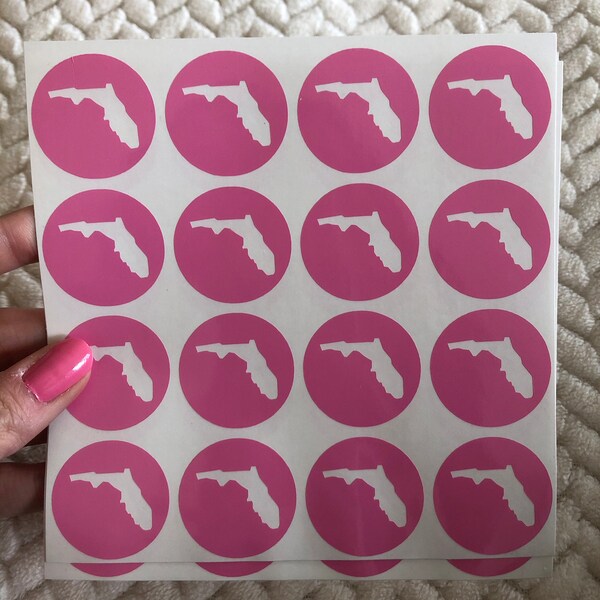 Florida Stickers, Florida Sticker Set, Florida Envelope Seals, State ...