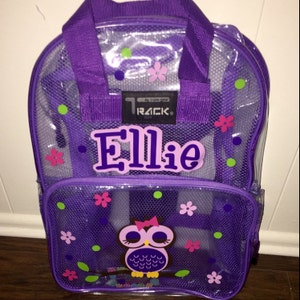 Custom Personalized Clear Backpack - Etsy