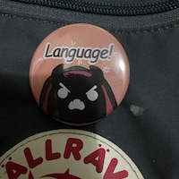 Badboyhalo language Pin MCYT Button - Etsy Australia