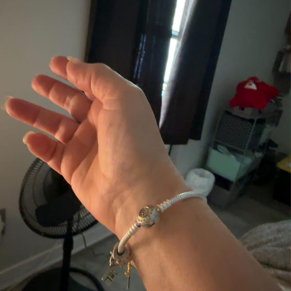 Pandora Charm, Pandora Silver Blue Butterfly & Quote Double Dangle ...