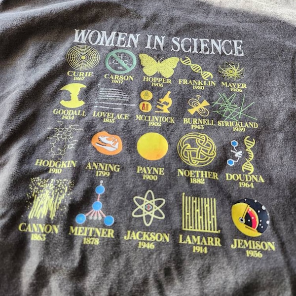 Retro Women in Science T-shirt Gift for Science Teacher Vintage Science ...