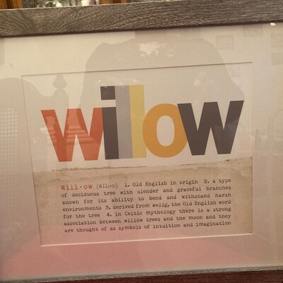 Custom Name Personalized Art Print With Meaning of Name Baby Shower ...