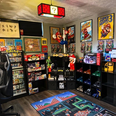 3 4 5 Pool Table Sized Super Mario Bros Question Mark Brick Lamp - Etsy