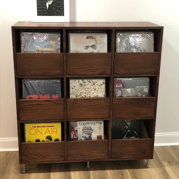 R/D Vinyl Record Storage Cabinet, 9-drawer | Made in Los Angeles - Etsy