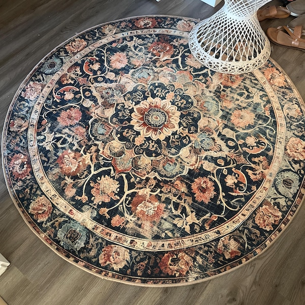 Luxury Rug Black Gold - Baroque Style Ornate Carpet - Elegant Vintage ...