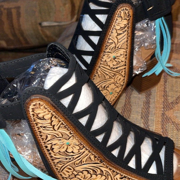 Hand Tooled High Heels - Etsy