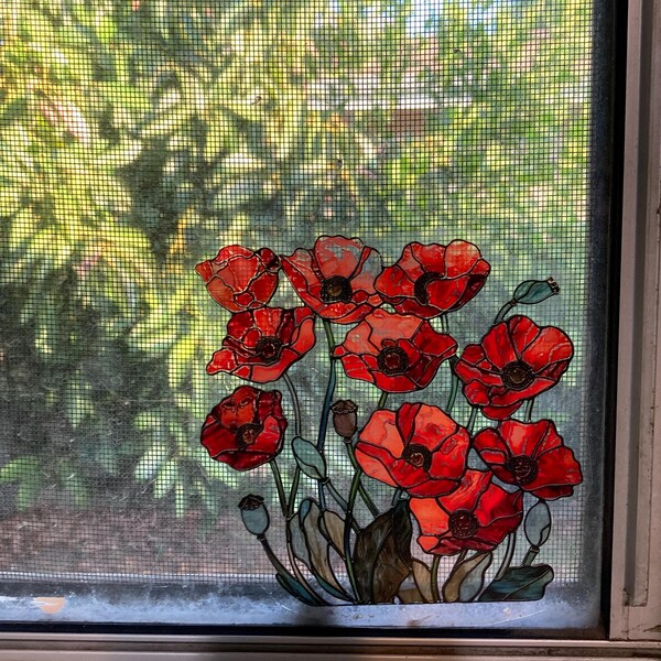 Werewolf Stained Glass Window Cling Werewolf Window Film Werewolf ...