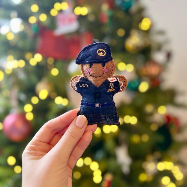 Royal Navy Officer, Military Christmas Ornament, Sailor Gifts Boyfriend ...