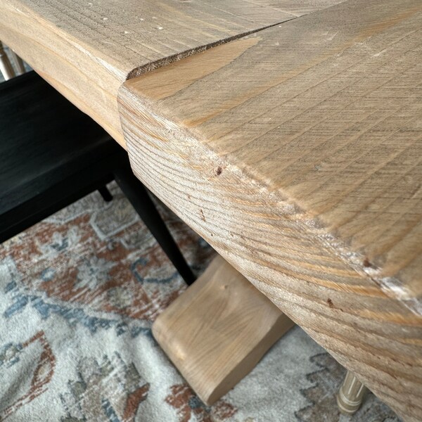 Large Farmhouse Table, Long Farmhouse Table, Big Dine Table, Kitchen ...