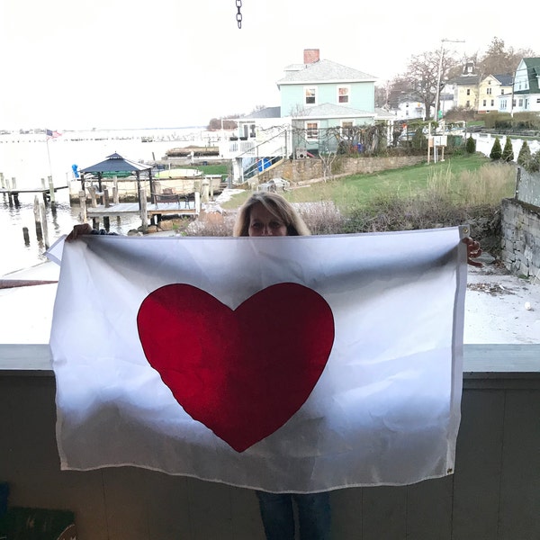 Heart Flag and Pennant (various Sizes) : Handmade Valentine's Day ...