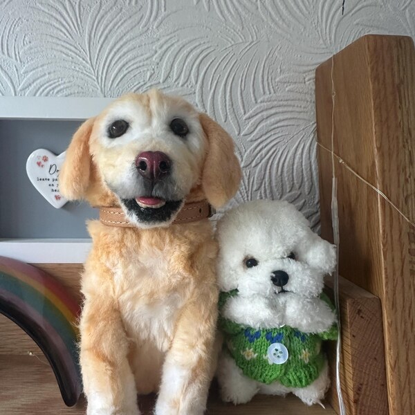 Custom Poodle Toy Plush - Handmade Realistic Dog Replica, Personalized ...