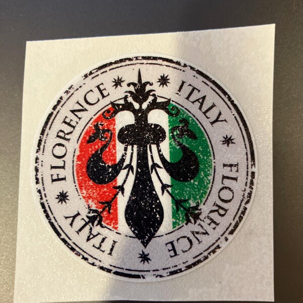 Firenze Florence Seal Sticker Italy Toscana for Bumper Laptop Book ...