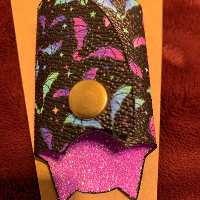 Bat Keychain, Halloween Key Fob, Bat Wing Accessory, Key Keeper, Spooky ...