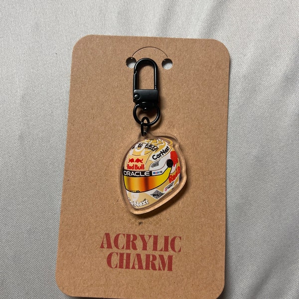 Driver Helmet Acrylic Charms | F1 Driver Keychains for Backpacks, Bags ...