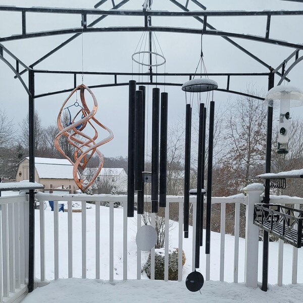 Infinity Copper Sculpture, Wind Spinner, Garden Art - Etsy