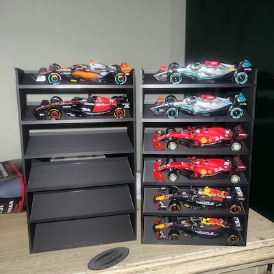 Hotwheel 10 Car Display Stand Industrial Design W Hidden Wall Mount ...