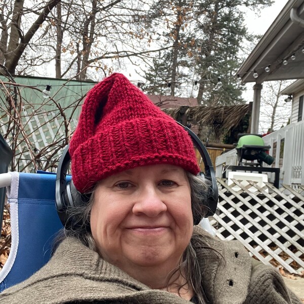 Pure Wool Voyageur Hand-knitted Cap - Liberty Cap - Coureur Des Bois ...