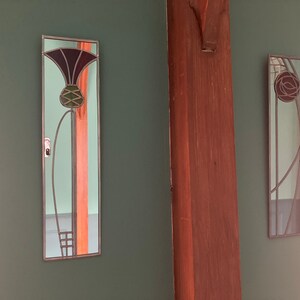 Art Deco Chicago Large Mirror Over Mantel Stained Glass Style - Etsy