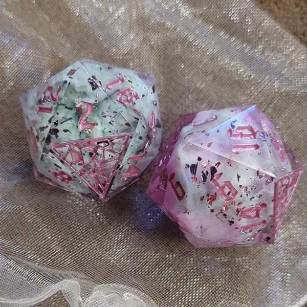 Enervation Dice Set / Sharp Edge Dice / Dice for Dungeons and Dragons ...