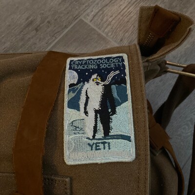 YETI Patch Cryptozoology Tracking Society Yetti Abominable Snowman Sasquatch Bigfoot Mountians ...