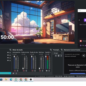 Animated Virtual Background Beautiful Reading Corner Looped Vtuber ...