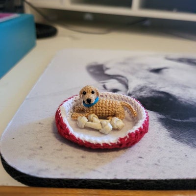 Tiny Labrador Crochet Miniature Labrador Tiny Amigurumi Crochet Animal ...