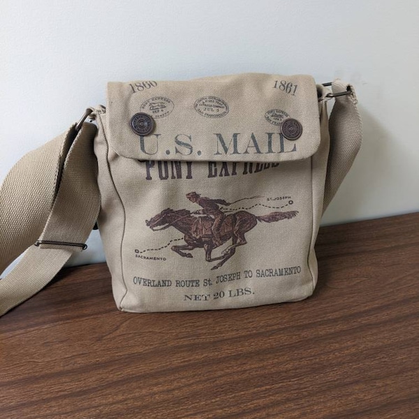 Agnes Crossbody-satchel/purse/handbag-pony Express Poster, Canvas ...